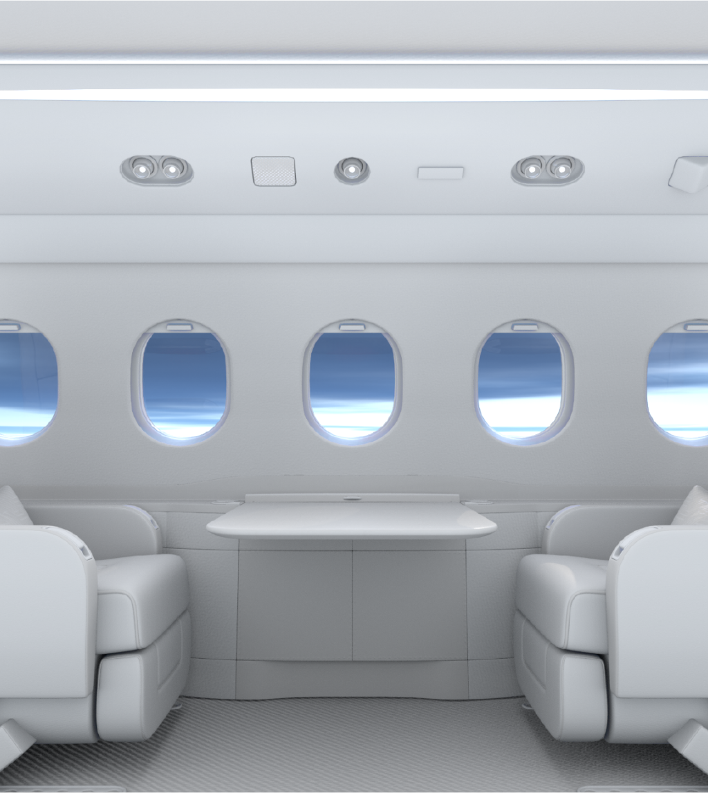 Transparent screen cabin window / visual comfort | Aerospace