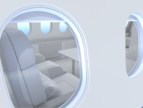 Transparent screen cabin window / visual comfort | Aerospace